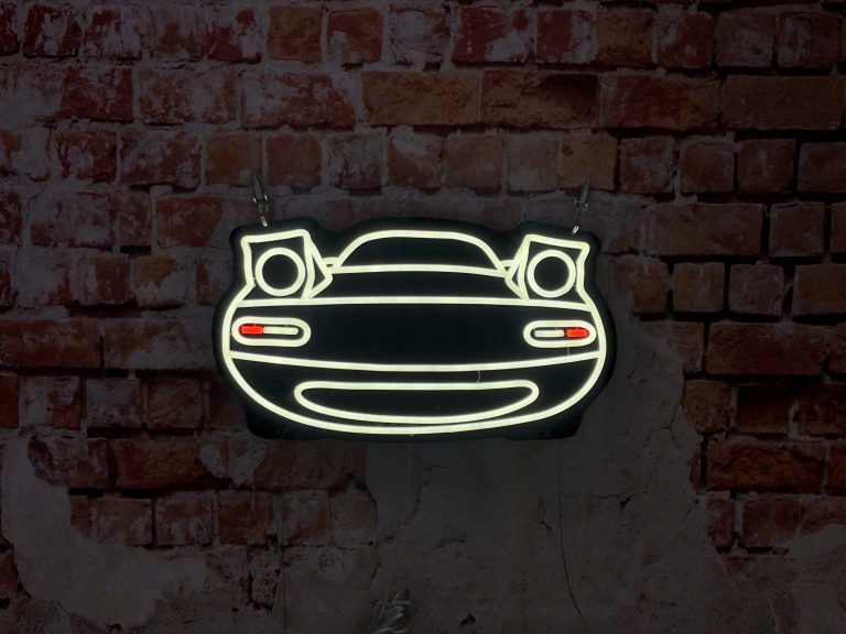 MAZDA Miata NA pop-up (front view) LED neon Sign - My LED neon Design