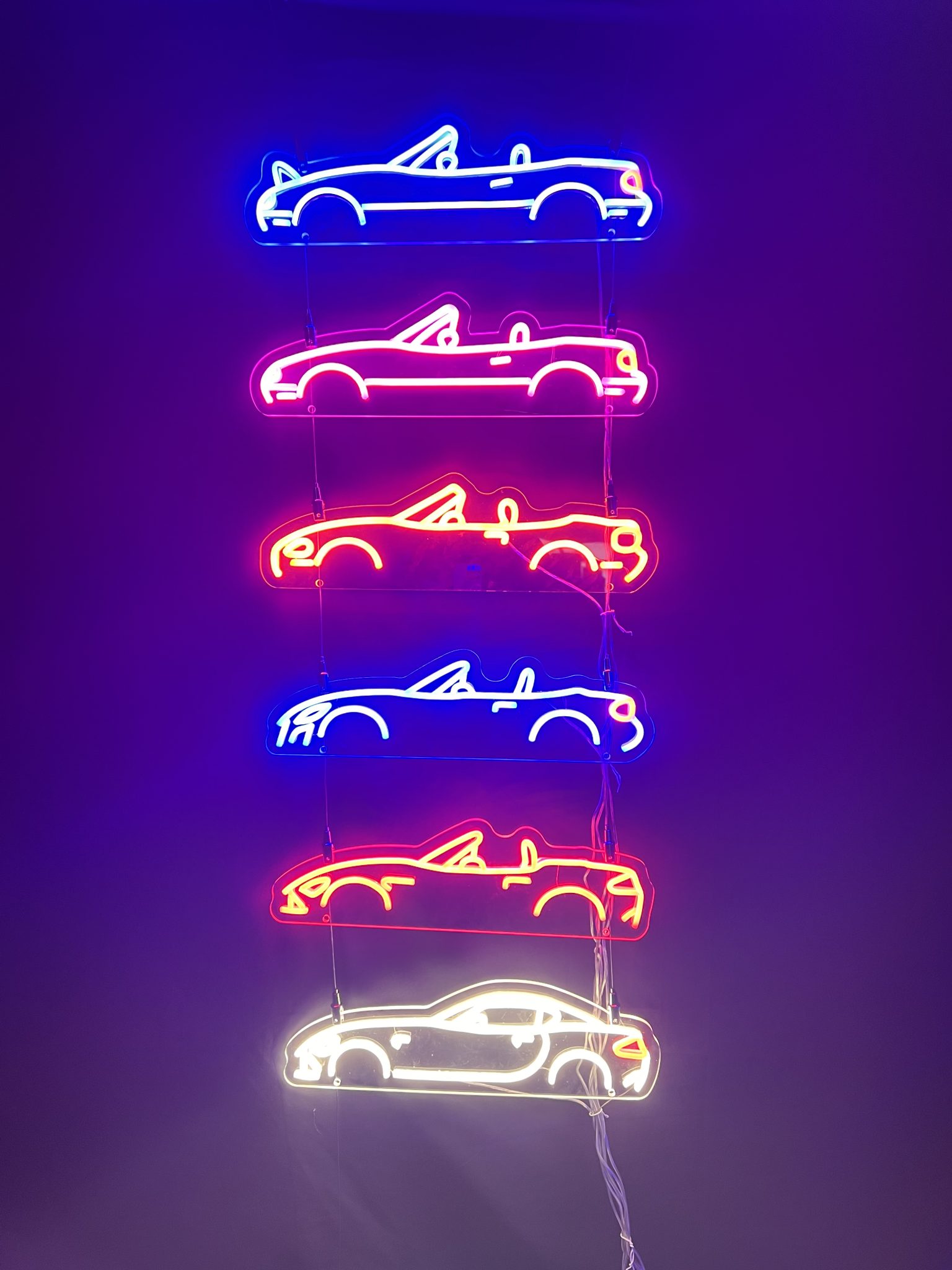 MAZDA Miata NA (profile view) LED neon Sign - My LED neon Design
