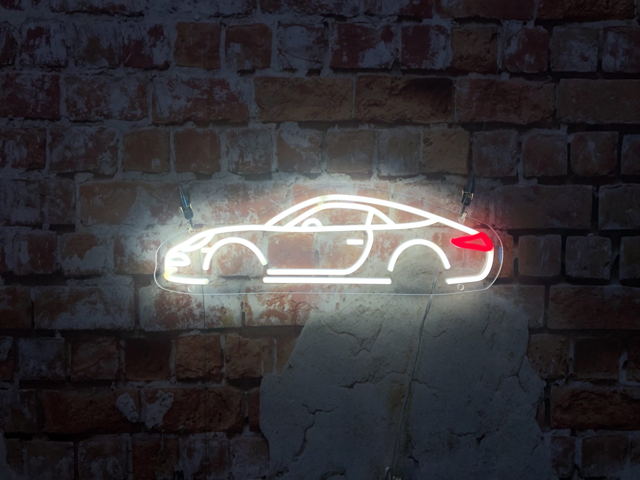 Porsche 911-997 Carrera Cabriolet (profile view) LED neon Sign - My LED ...