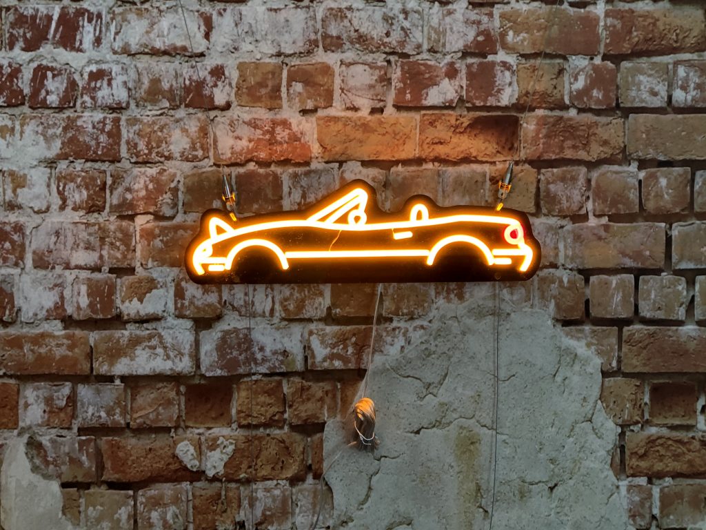 MAZDA Miata NA pop-up (profile view) LED neon Sign - My LED neon Design