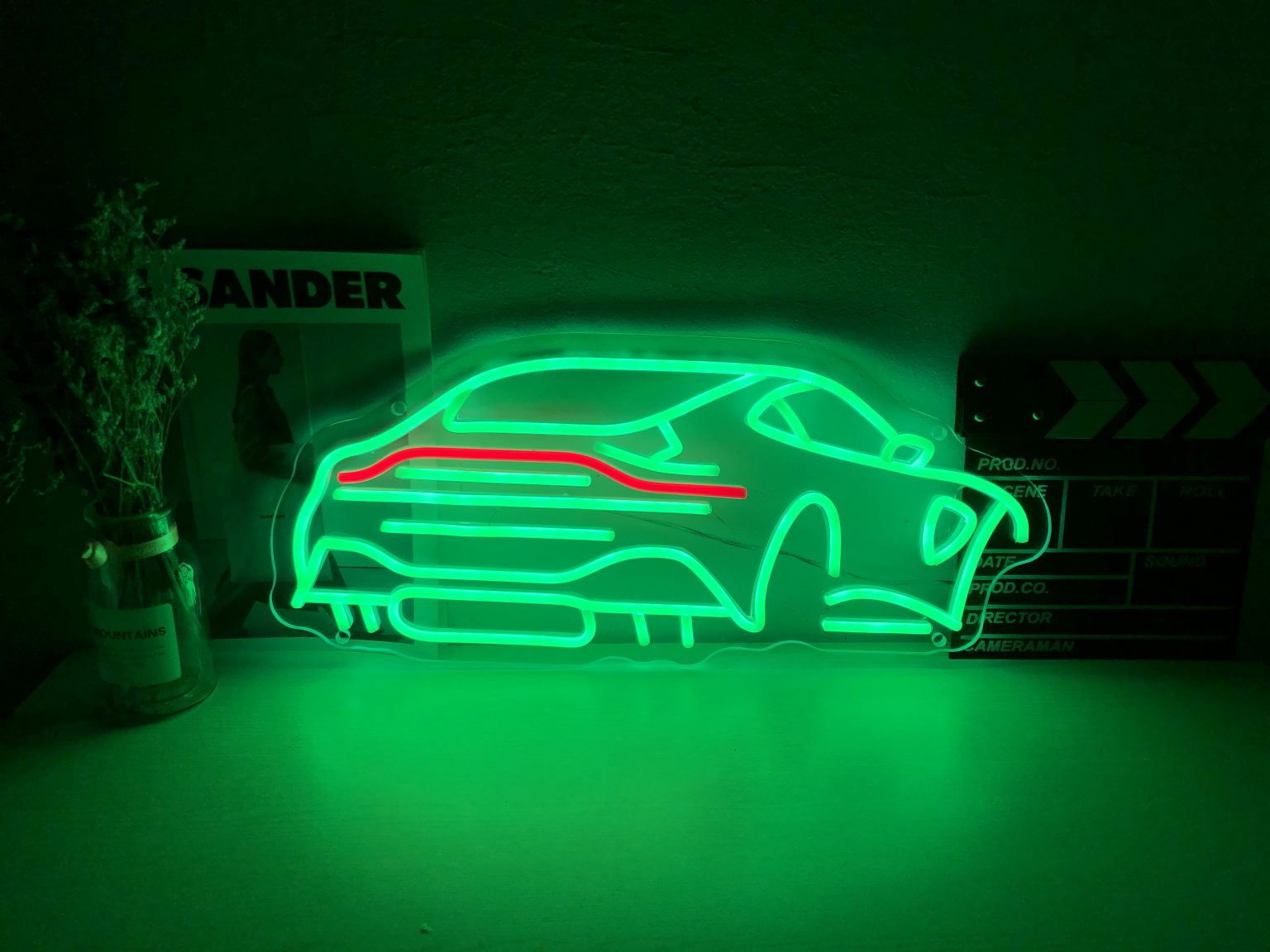 TOYOTA Supra MK4 LED Neon Sign (profile view) - My LED neon Design
