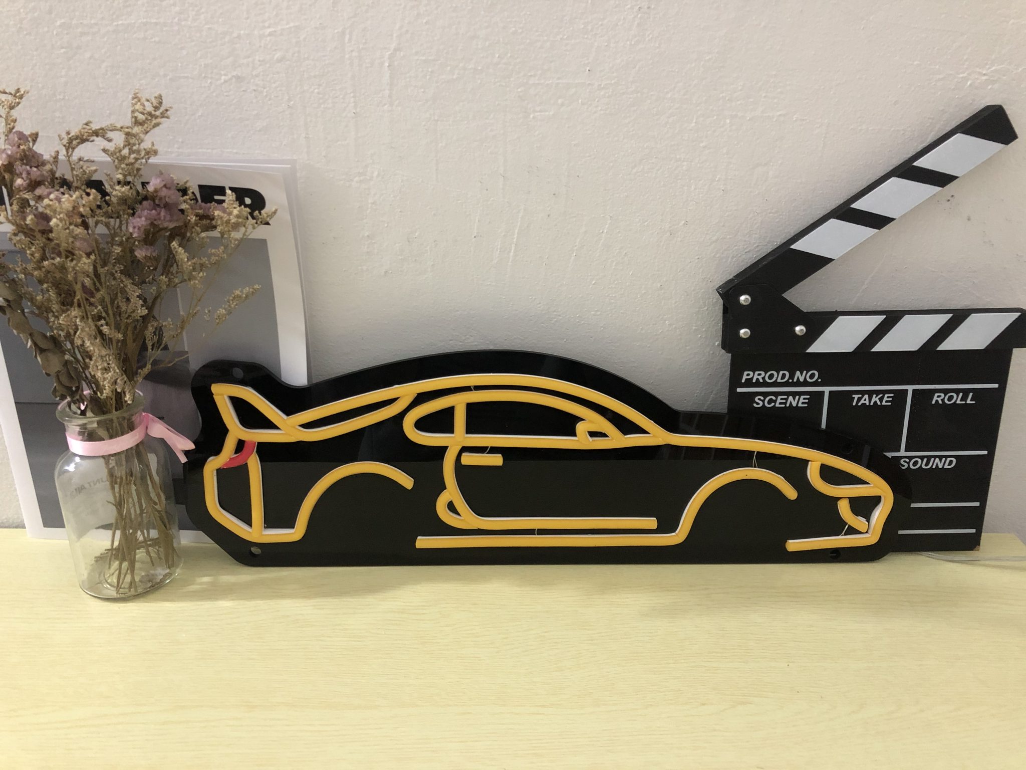 TOYOTA Supra MK4 LED Neon Sign (profile view) - My LED neon Design