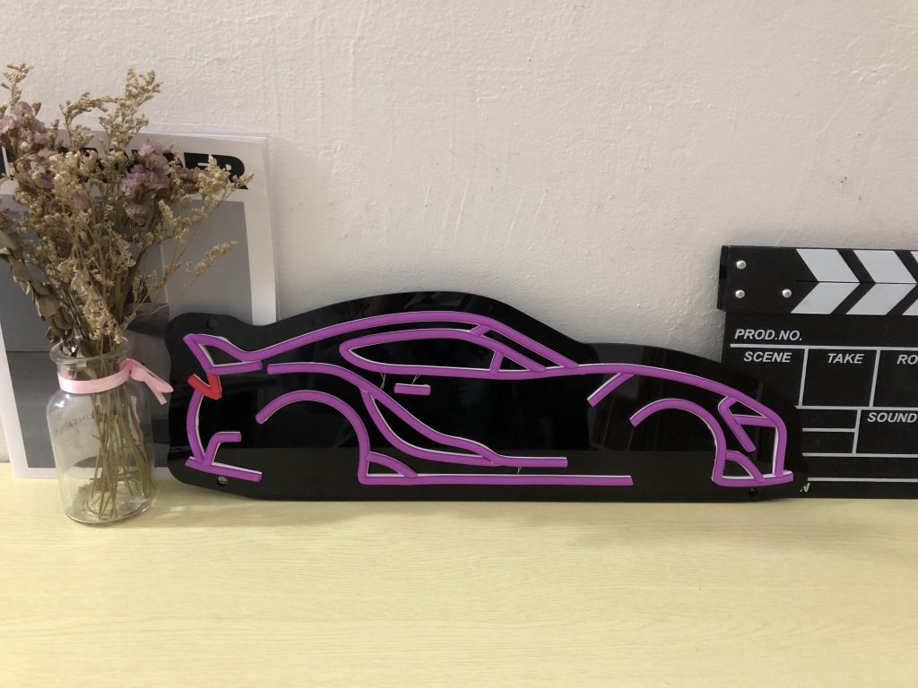 TOYOTA Supra MK5 LED Neon Sign (profile view) - My LED neon Design