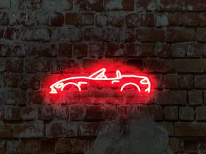 MAZDA Miata ND (profile view) LED neon Sign - My LED neon Design