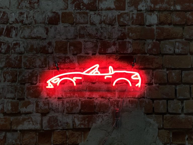 MAZDA Miata ND (profile view) LED neon Sign - My LED neon Design