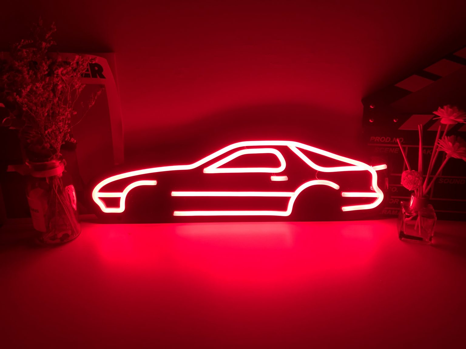 MAZDA Miata NA hardtop (profile view) LED neon Sign - My LED neon Design