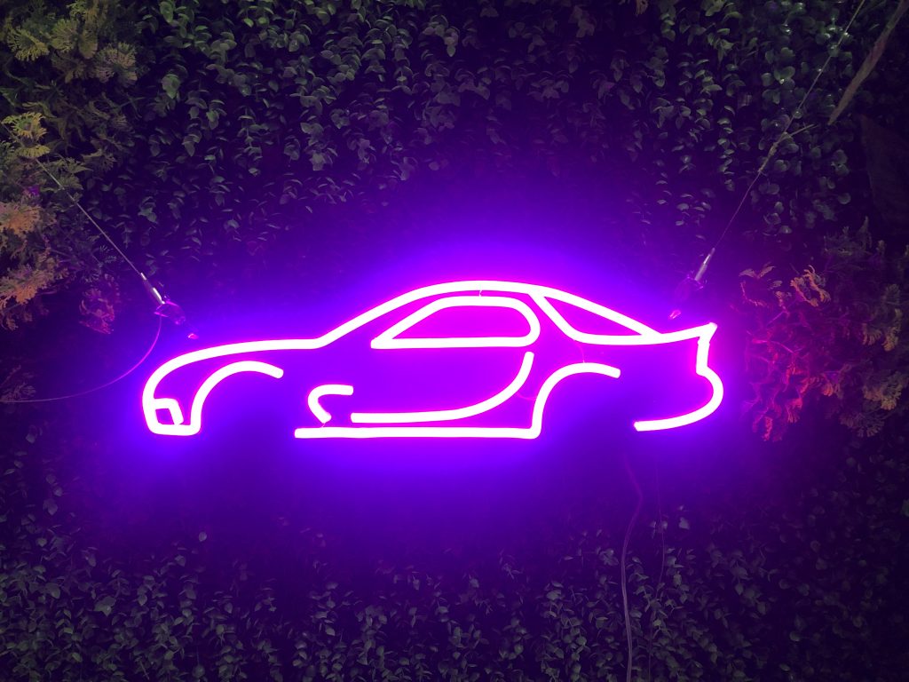 MAZDA RX7 FD LED neon Sign (profile view) - My LED neon Design
