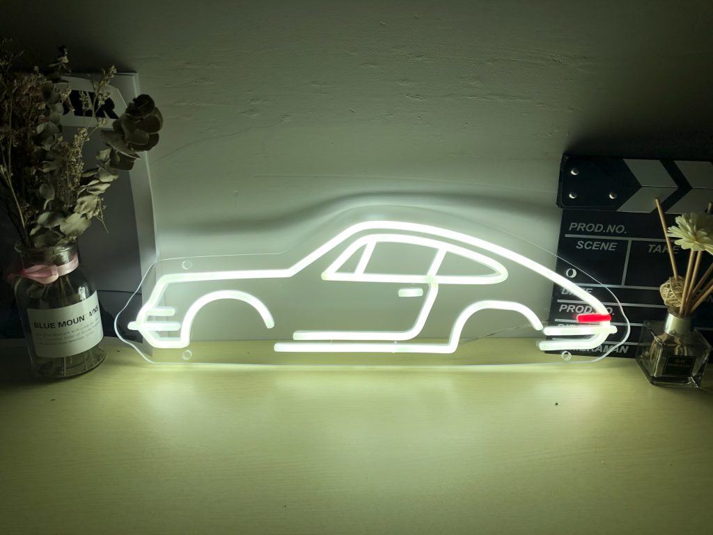 Porsche The Original 911 LED neon Sign (profile view) - My LED neon Design