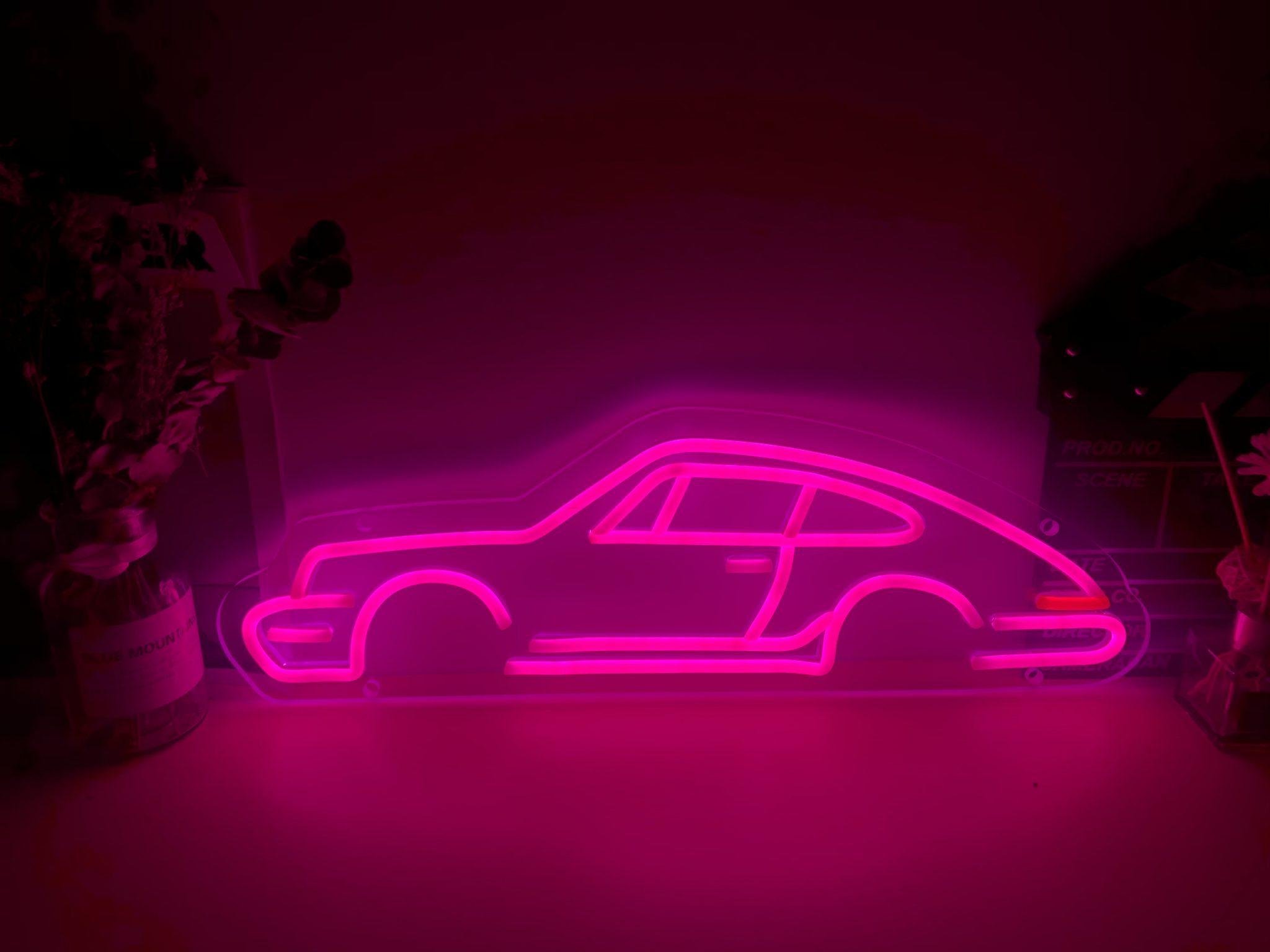 Porsche 911-964 LED neon Sign (profile view) - My LED neon Design