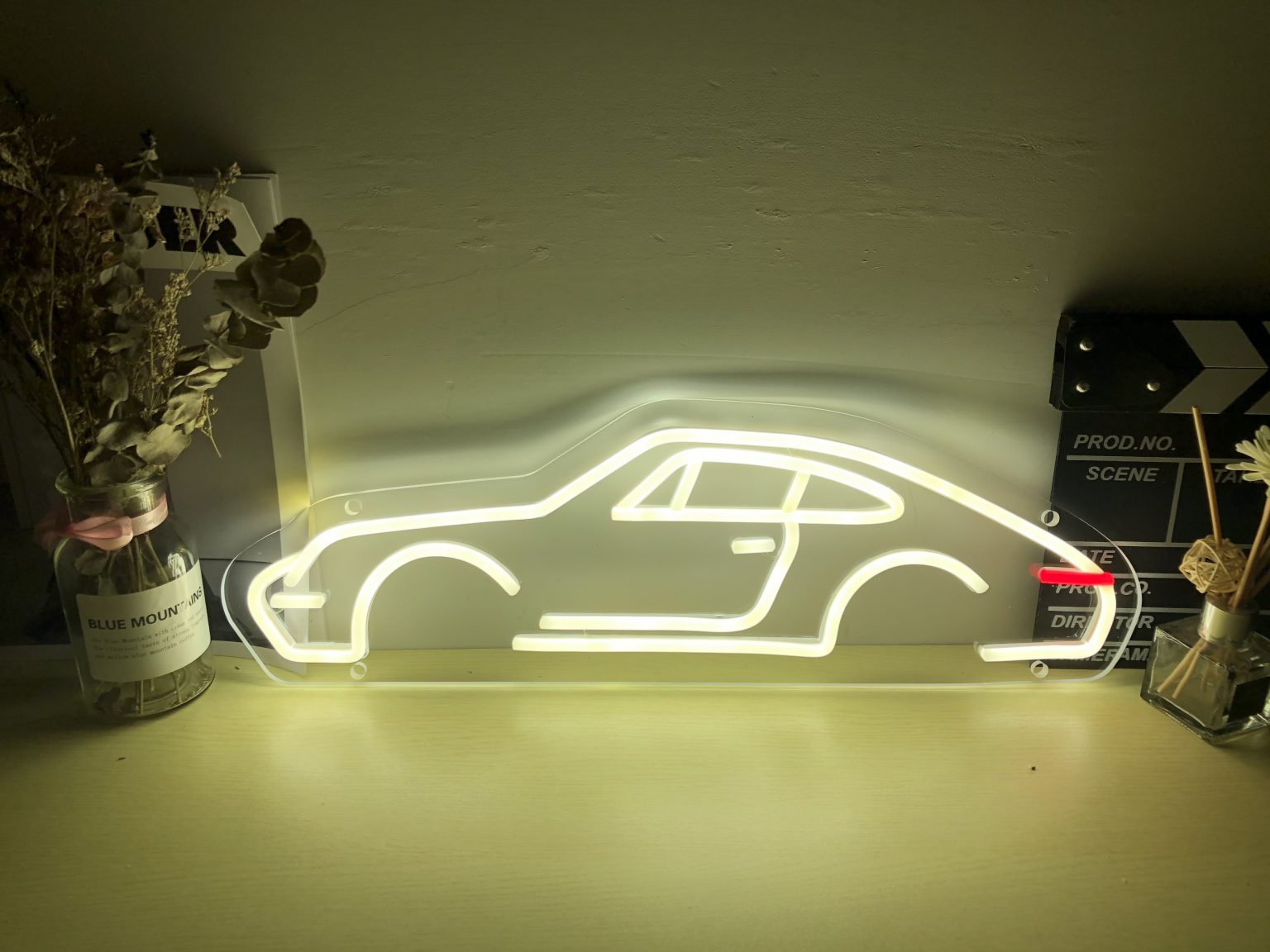 Porsche 911-993 LED neon Sign (profile view) - My LED neon Design