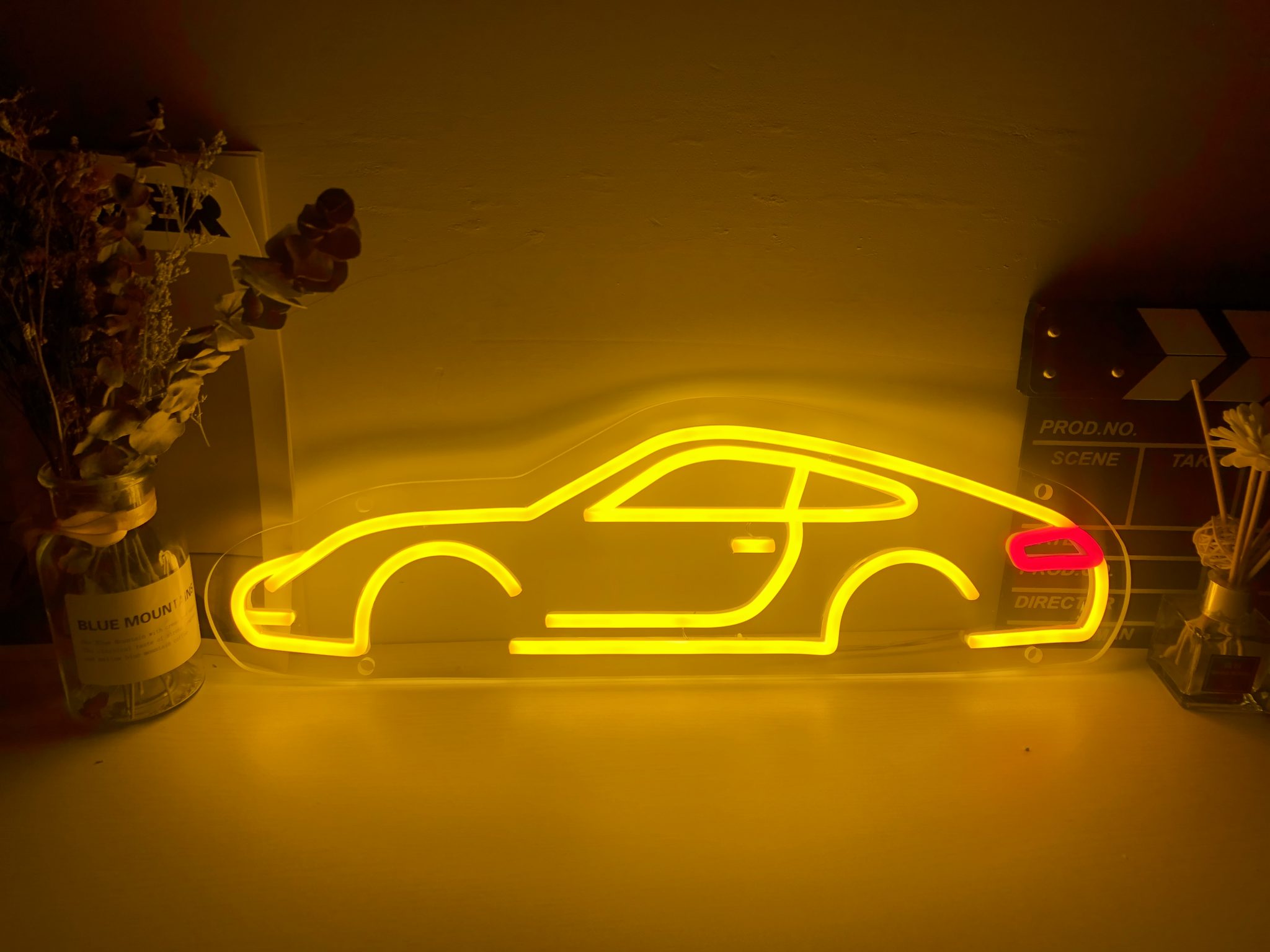 Porsche 911-996 LED neon Sign (profile view) - My LED neon Design