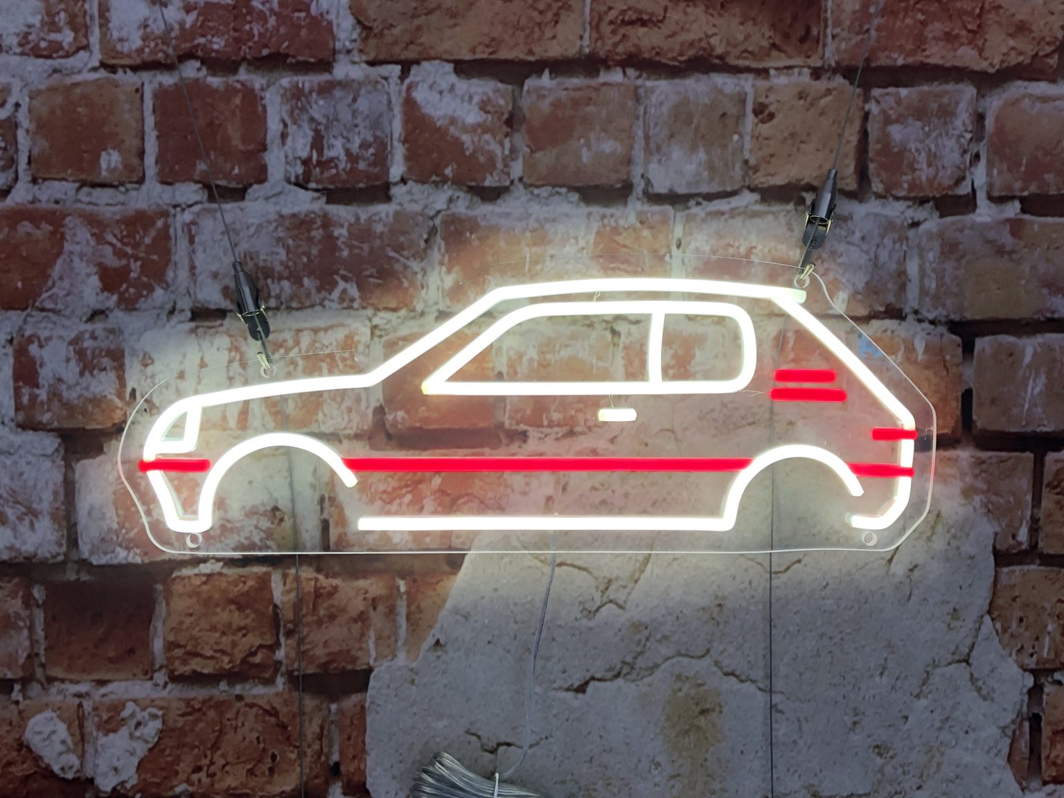 PEUGEOT 205 GTI LED neon Sign (profile view) - My LED neon Design