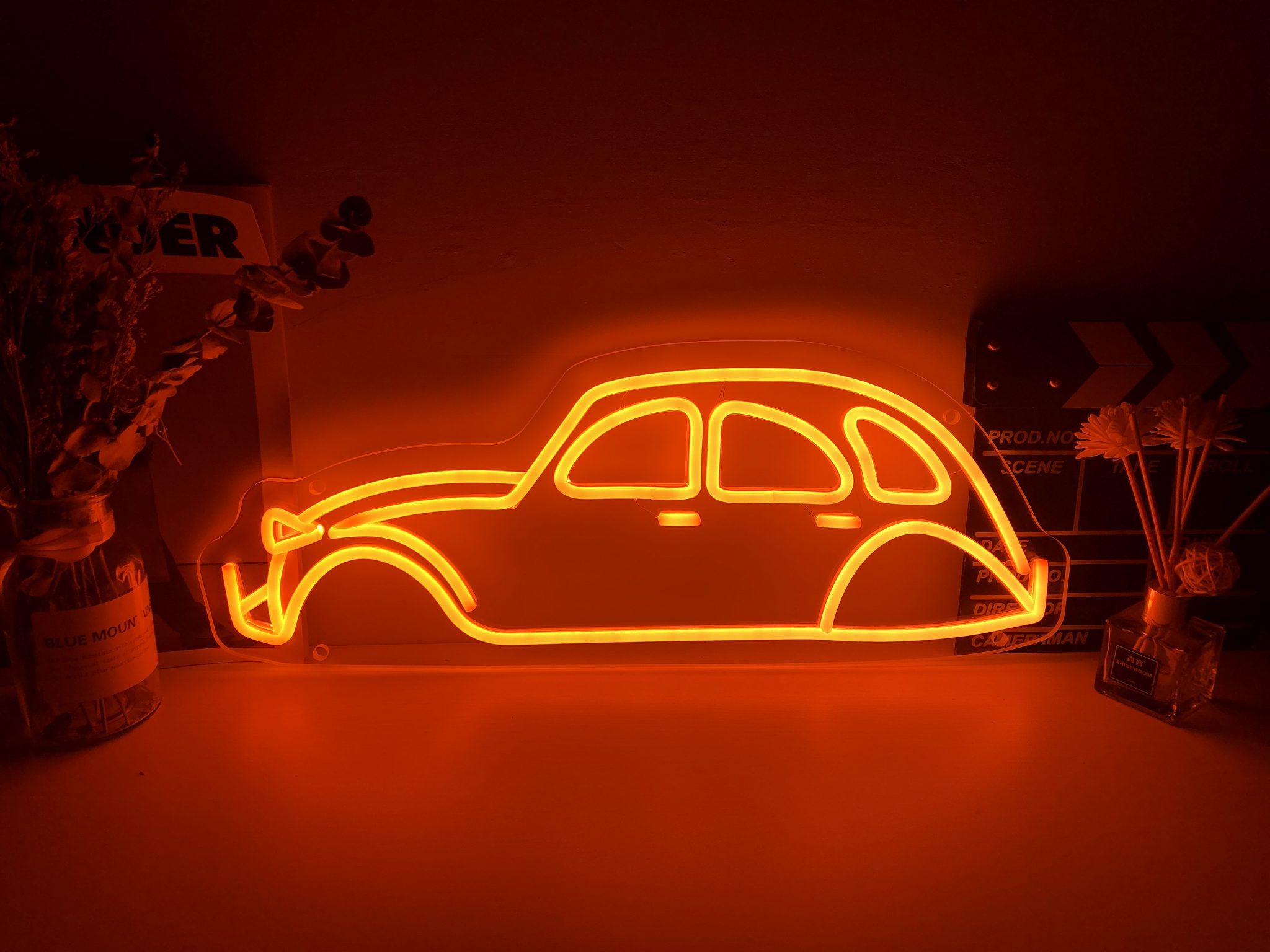 CITROEN 2CV LED neon Sign (profile view) - My LED neon Design