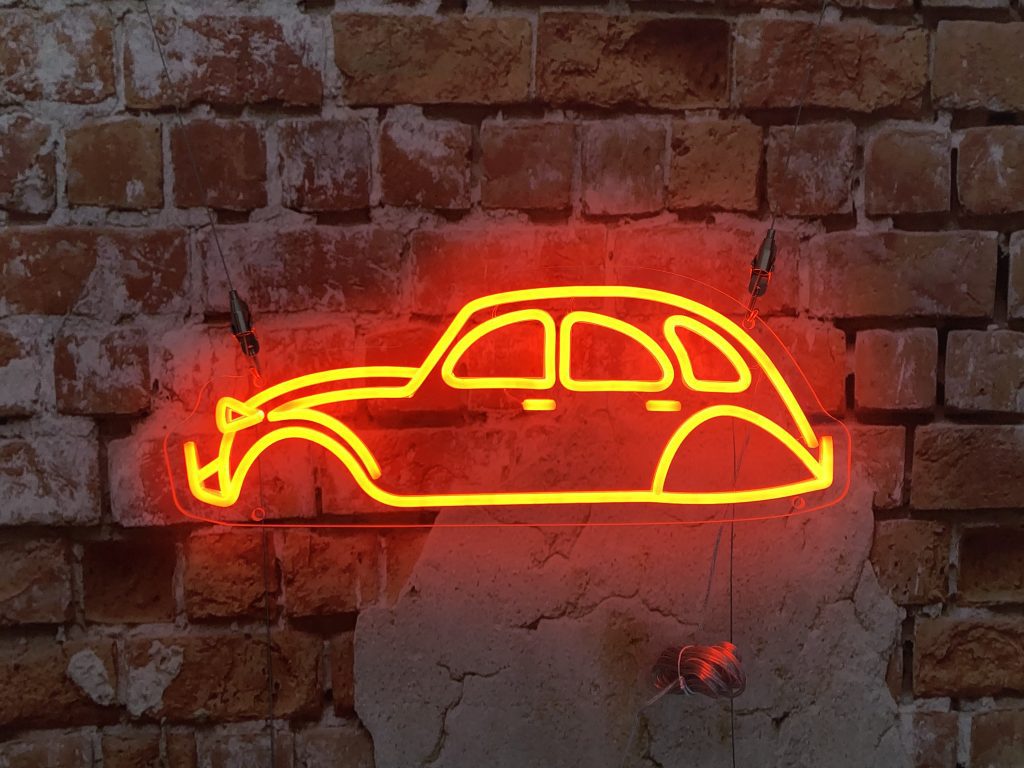 CITROEN 2CV LED neon Sign (profile view) - My LED neon Design