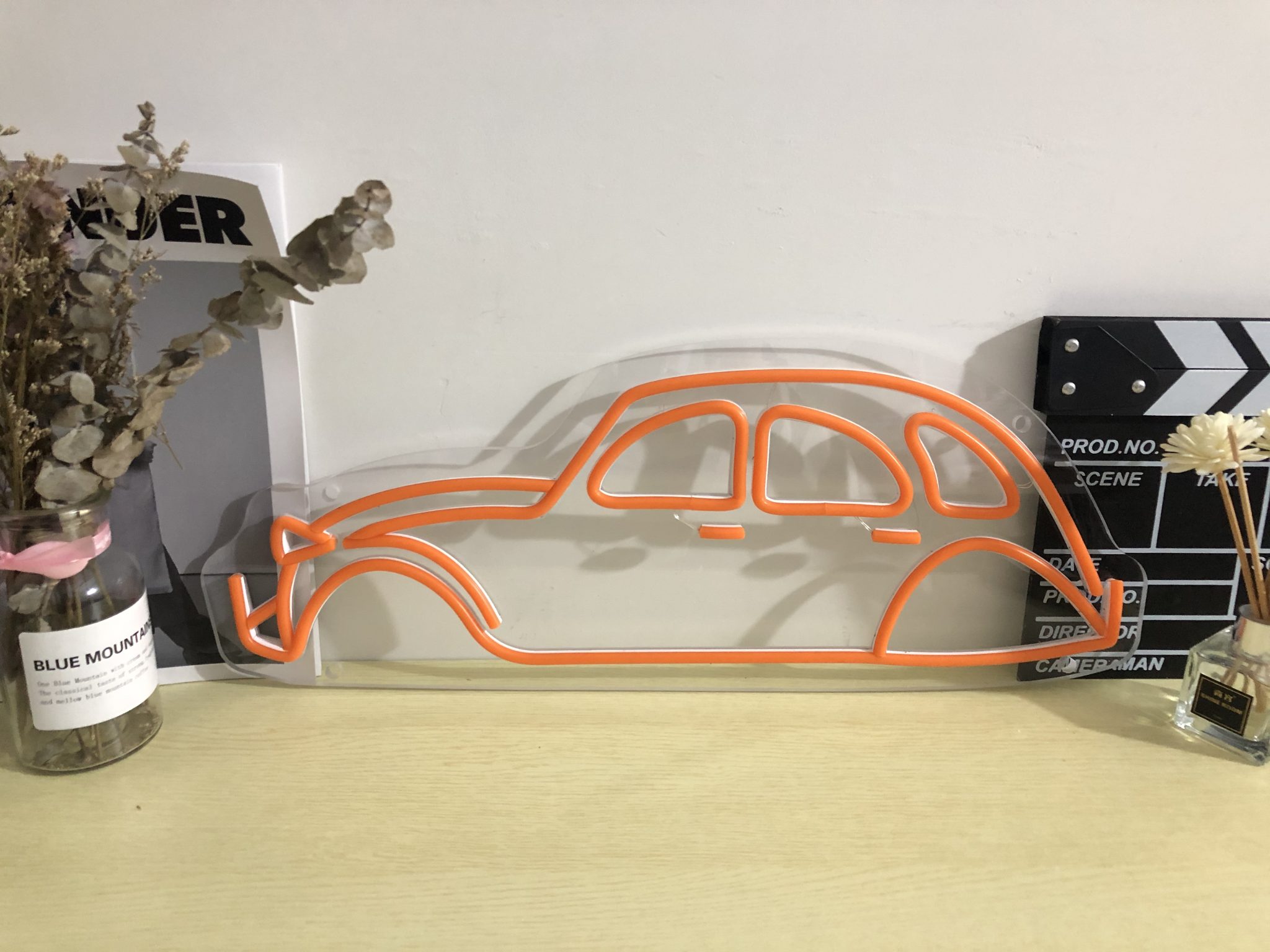 CITROEN 2CV LED neon Sign (profile view) - My LED neon Design