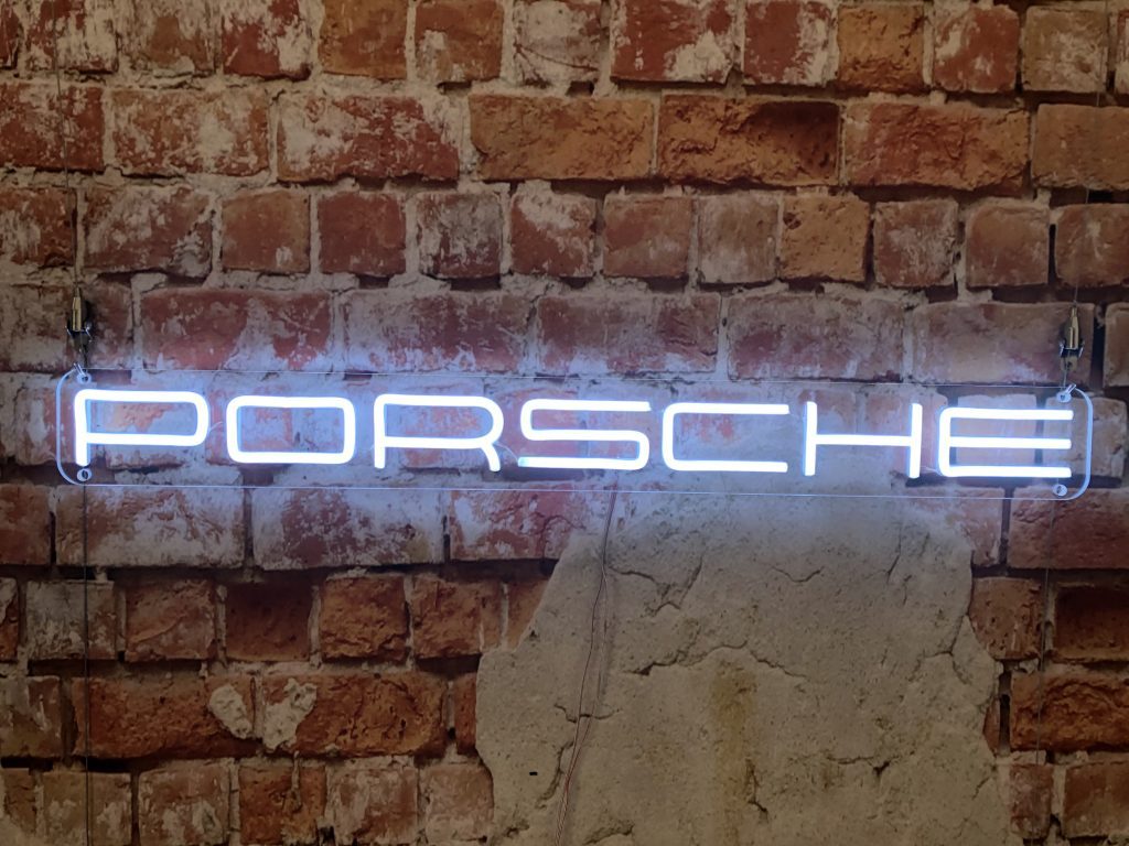 Porsche (letters) logo LED Neon sign - My LED neon Design