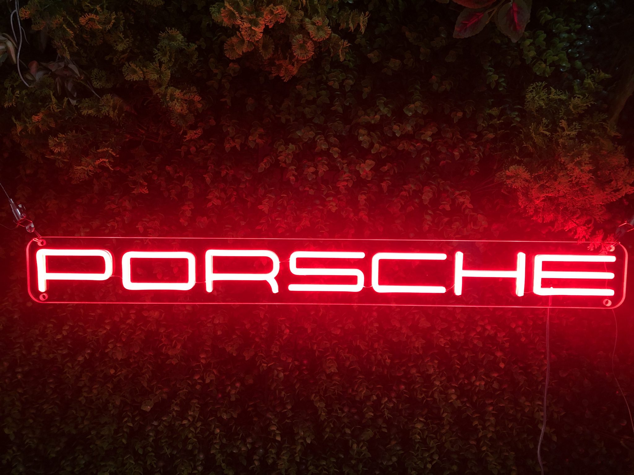 Porsche (letters) logo LED Neon sign - My LED neon Design