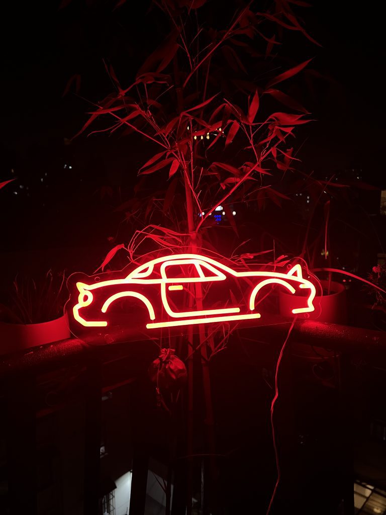 MAZDA Miata NA hardtop (profile view) LED neon Sign - My LED neon Design