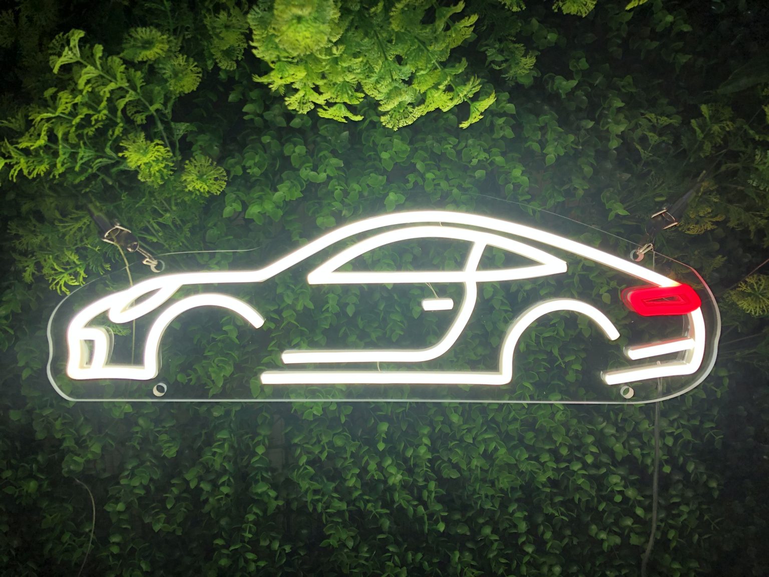 Porsche 911-991 Carrera LED neon Sign (profile view) - My LED neon Design