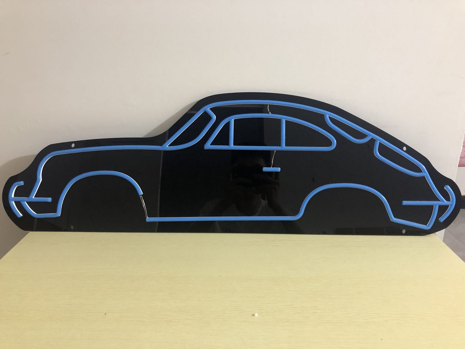 Porsche 356 B Carrera 2 LED neon Sign (profile view) - My LED neon Design