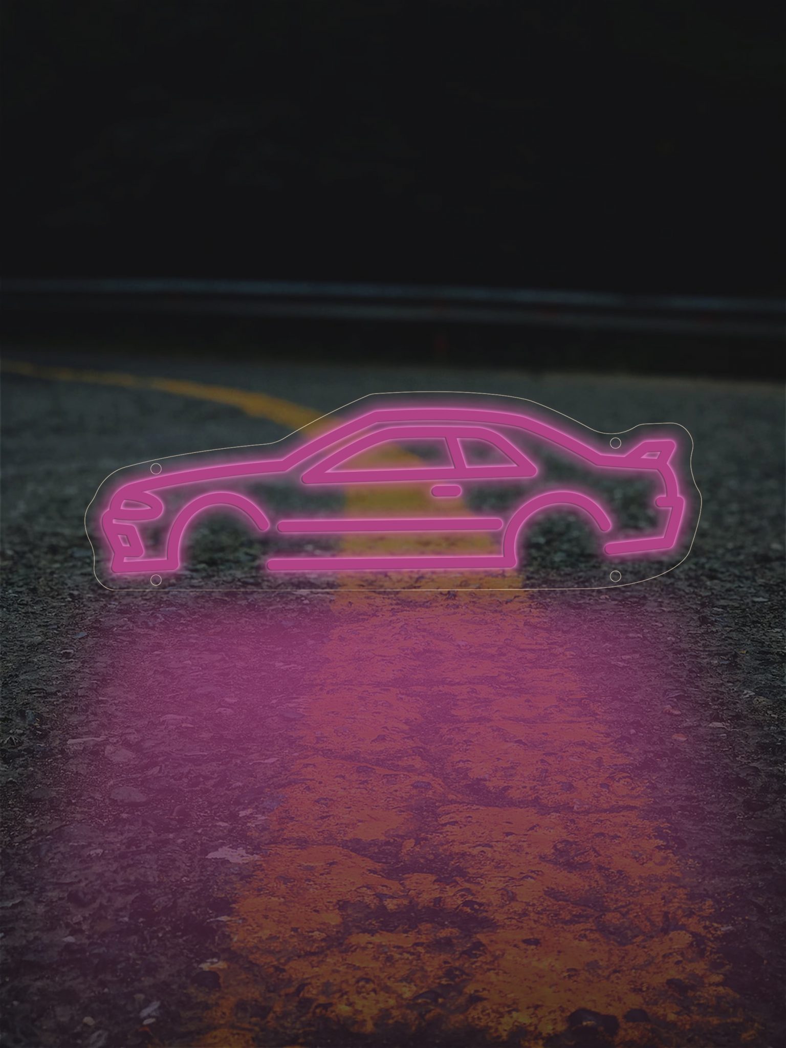 NISSAN SKYLINE GTR R32 LED neon Sign (profile view) - My LED neon Design