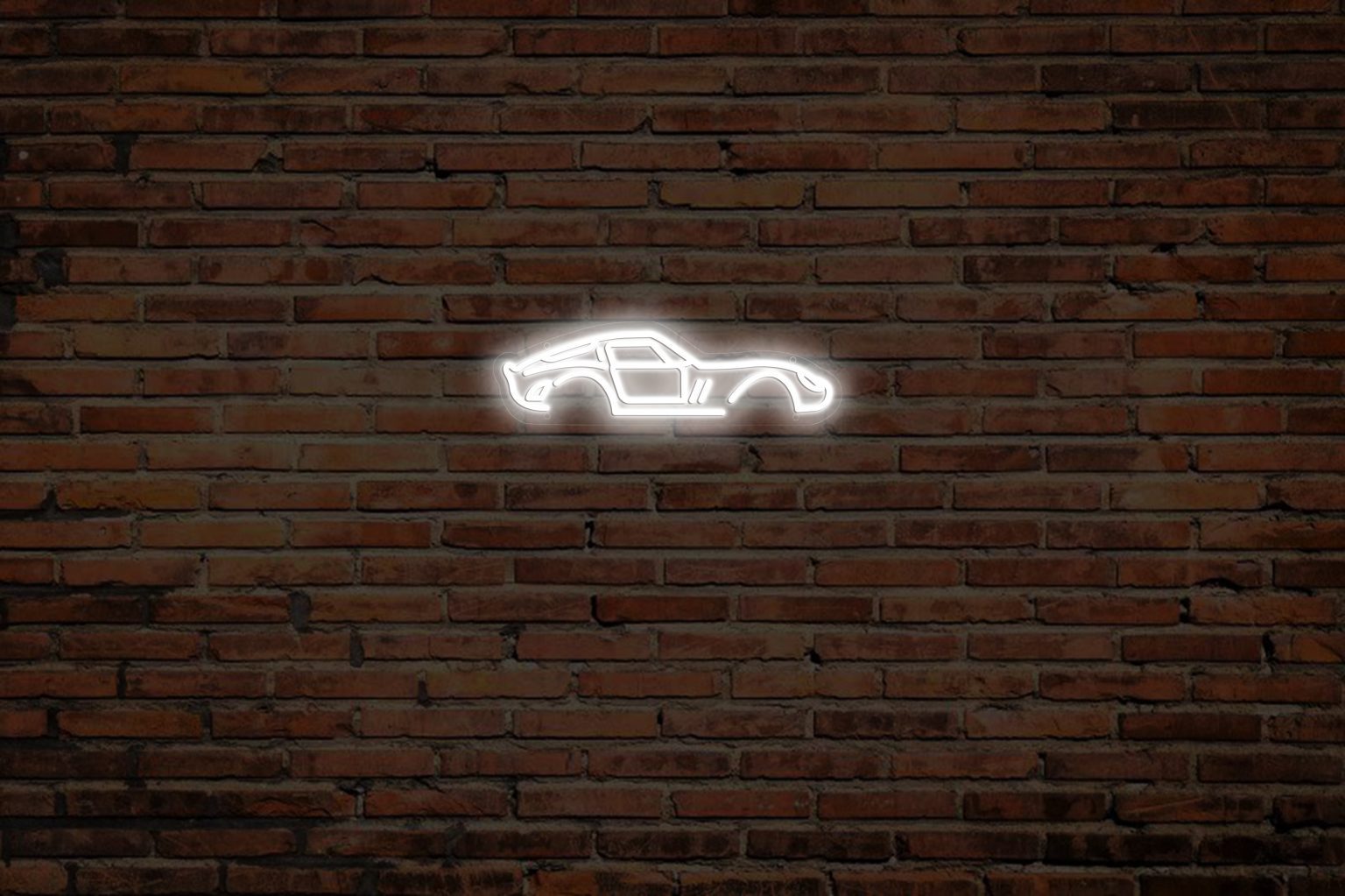 Ferrari GTO LED neon Sign (profile view) - My LED neon Design