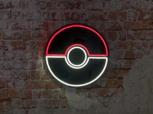 POKEMON Pokeball Inspired LED neon Sign - My LED neon Design