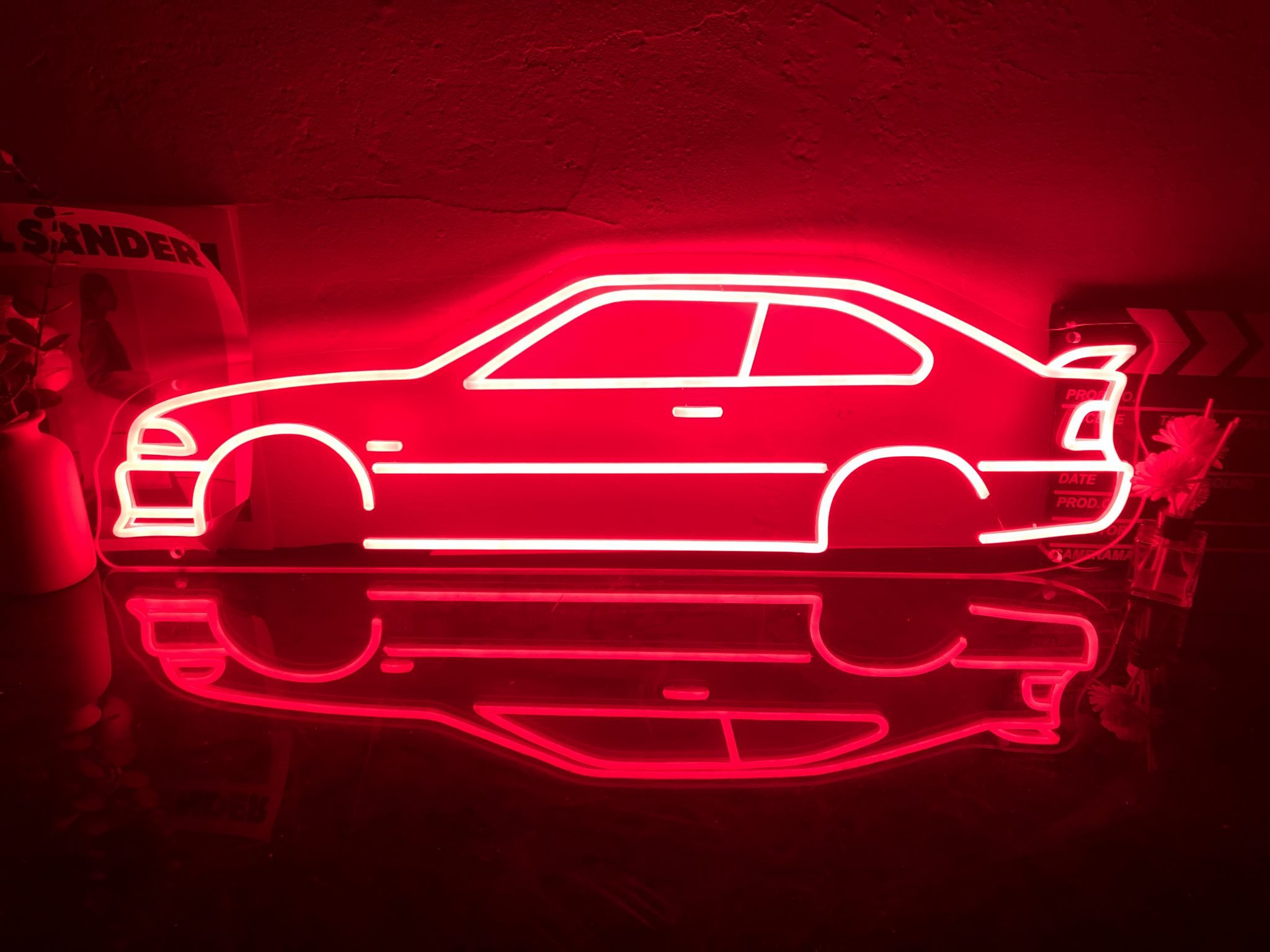 BMW E36 M3 LED neon Sign (profile view) - My LED neon Design