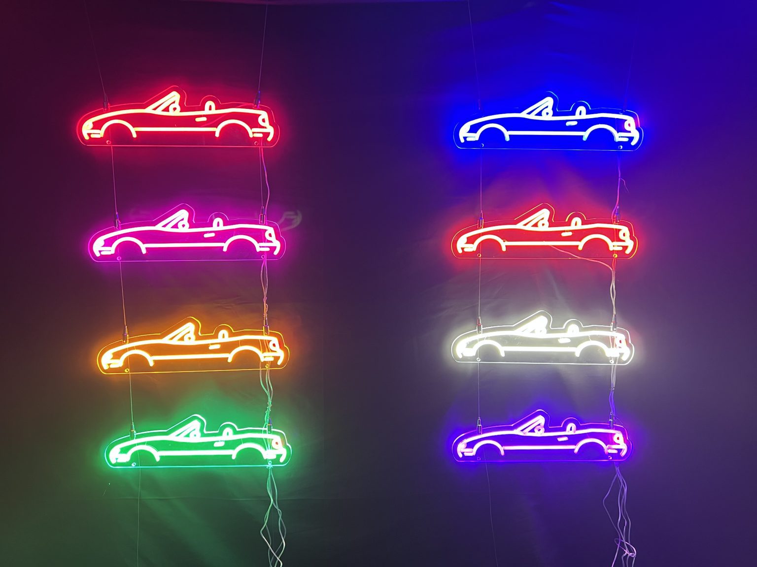 MAZDA Miata NA (profile view) LED neon Sign - My LED neon Design