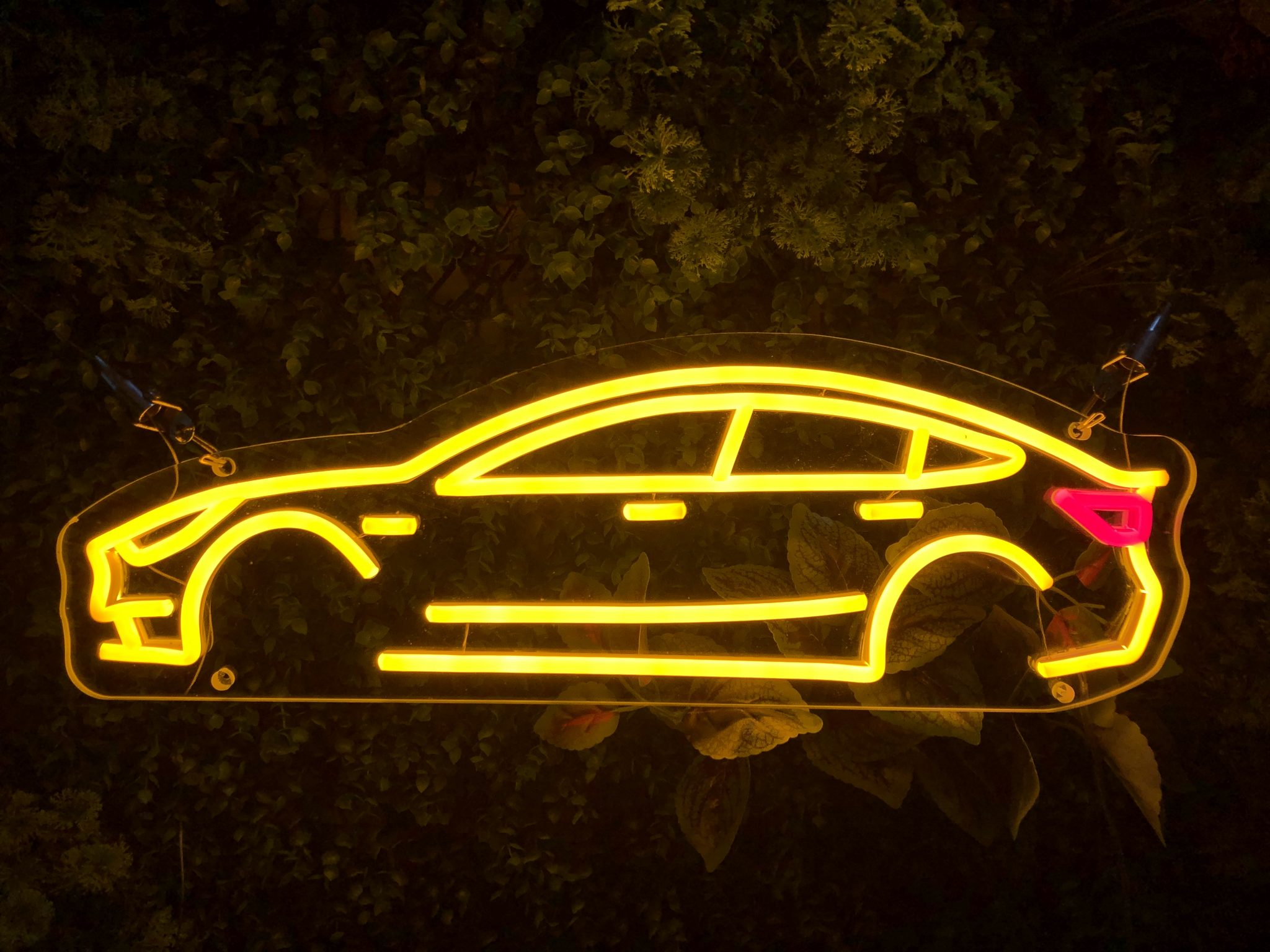Tesla Model 3 LED neon Sign (profile view) - My LED neon Design