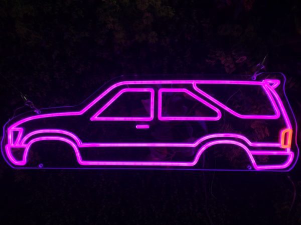 Toyota 1992 4runner/Hilux Surf (large) LED neon Sign (profile view ...