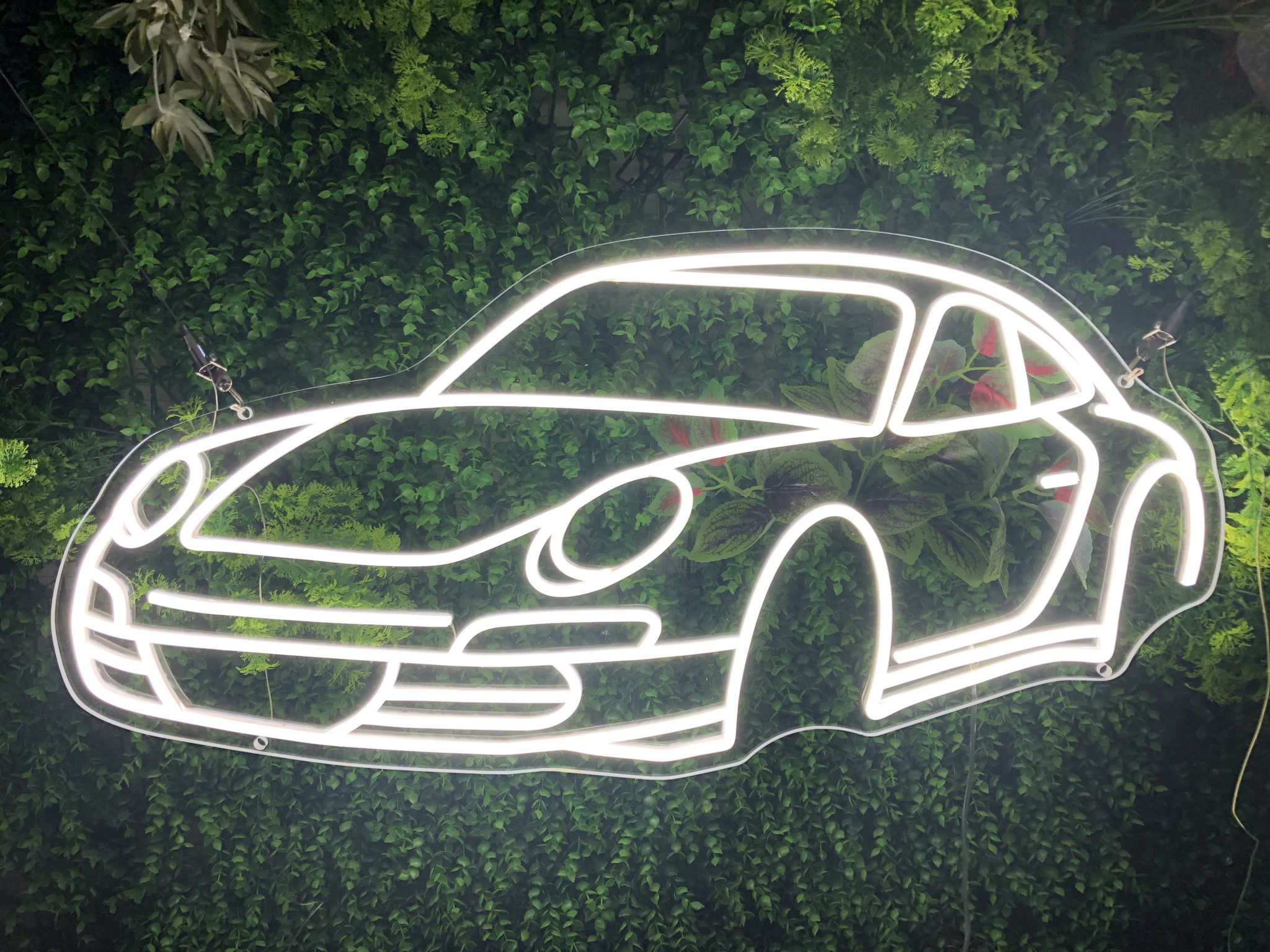 Porsche 911 997 inspired LED neon Sign (3/4 view) - My LED neon Design