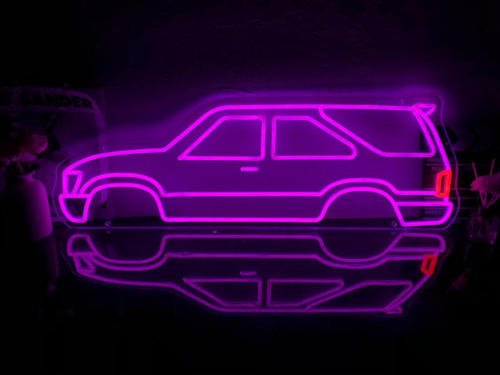 Toyota 1992 4runner/Hilux Surf (large) LED neon Sign (profile view ...