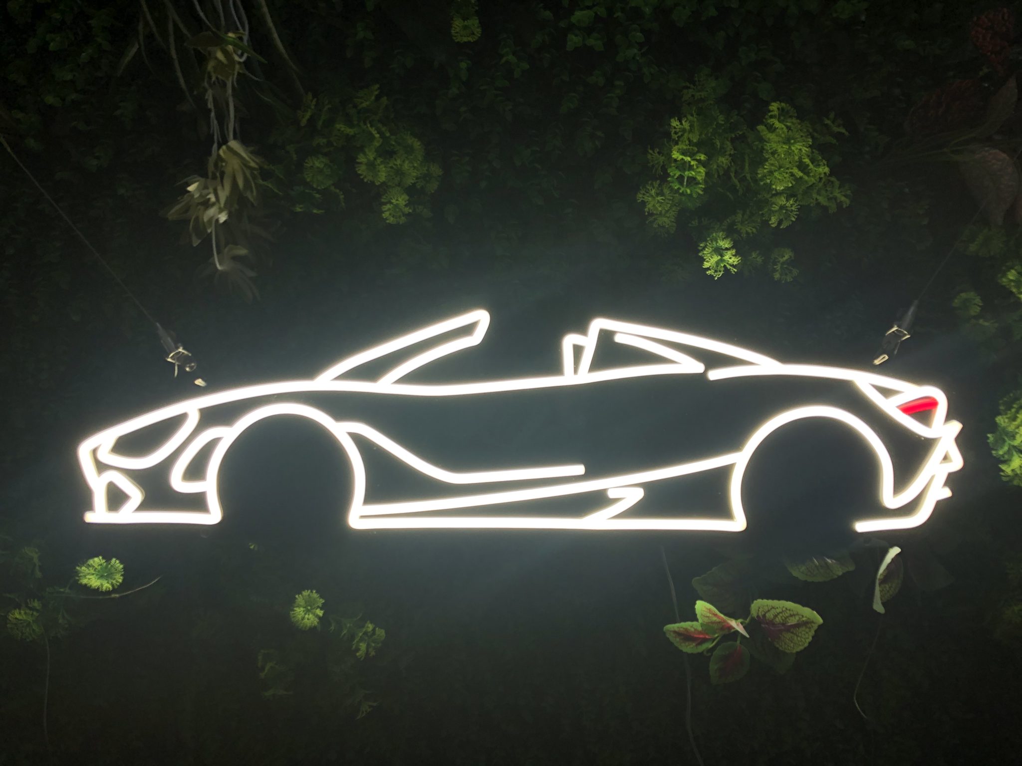 McLaren 720 S Convertible XL LED neon Sign (profile view) - My LED neon ...