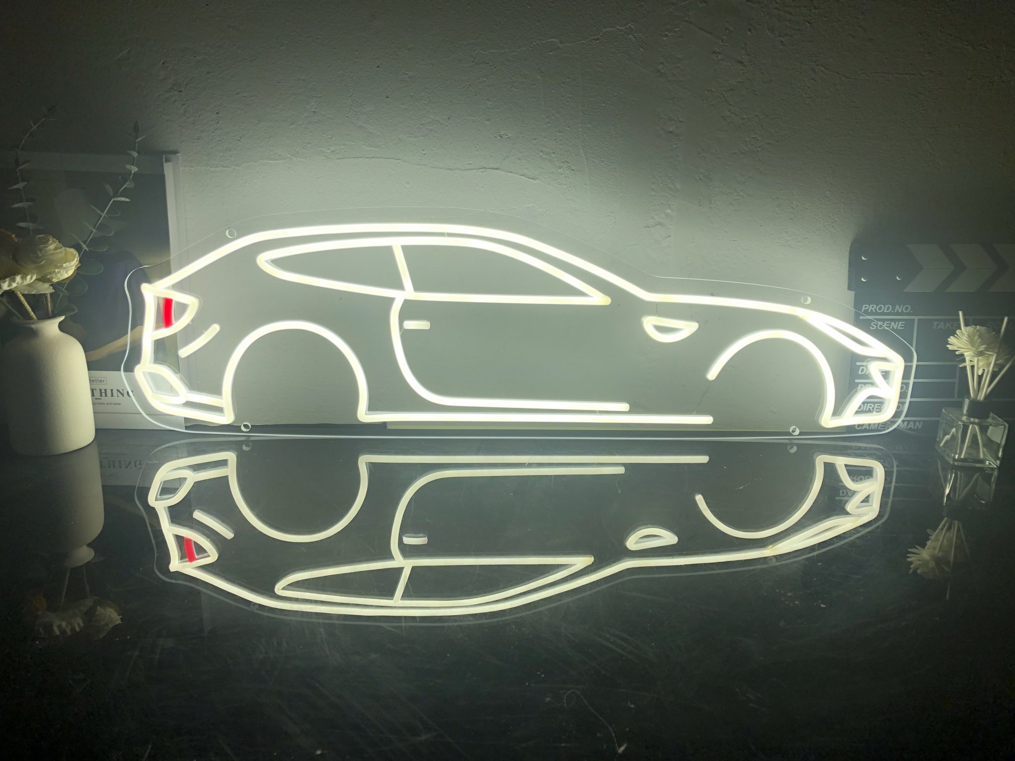 Ferrari FF LED neon Sign (profile view) - My LED neon Design